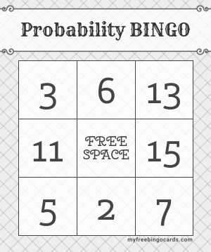 Probability BINGO