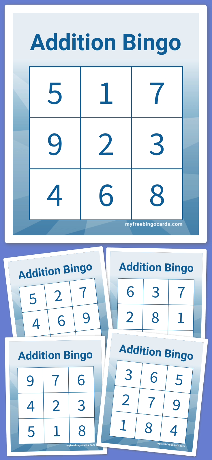 Virtual Addition Bingo