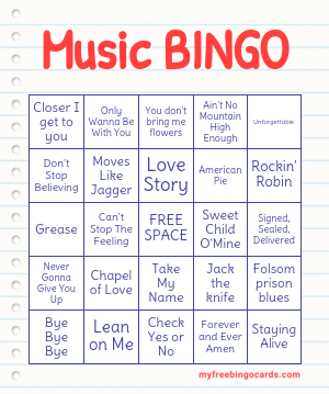 Music BINGO