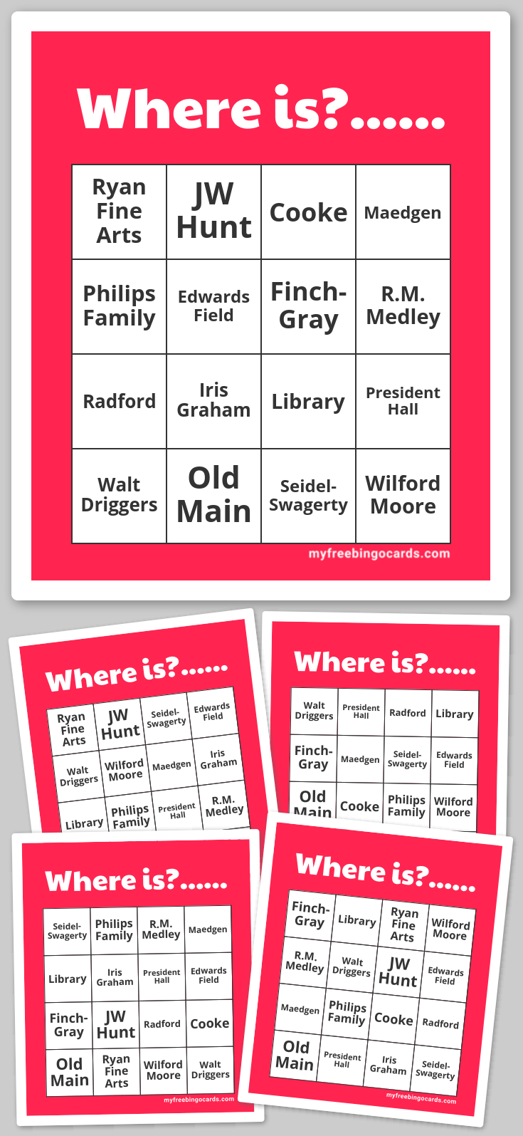 Virtual Where is?...... Bingo