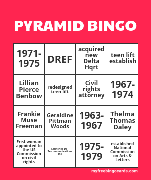 PYRAMID BINGO