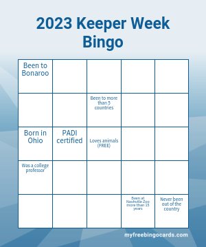 2023 Keeper Week Bingo