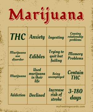 Marijuana Bingo