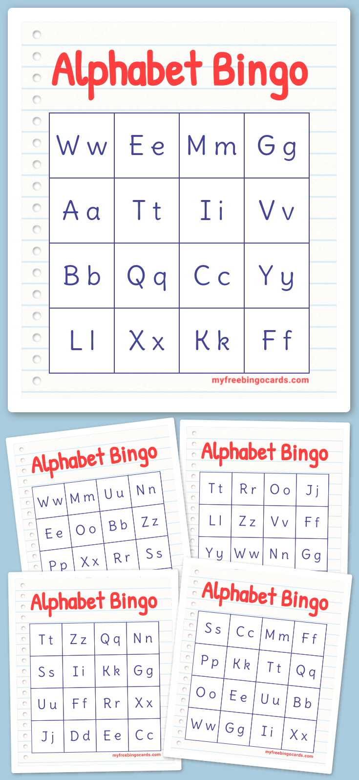Virtual Alphabet Bingo