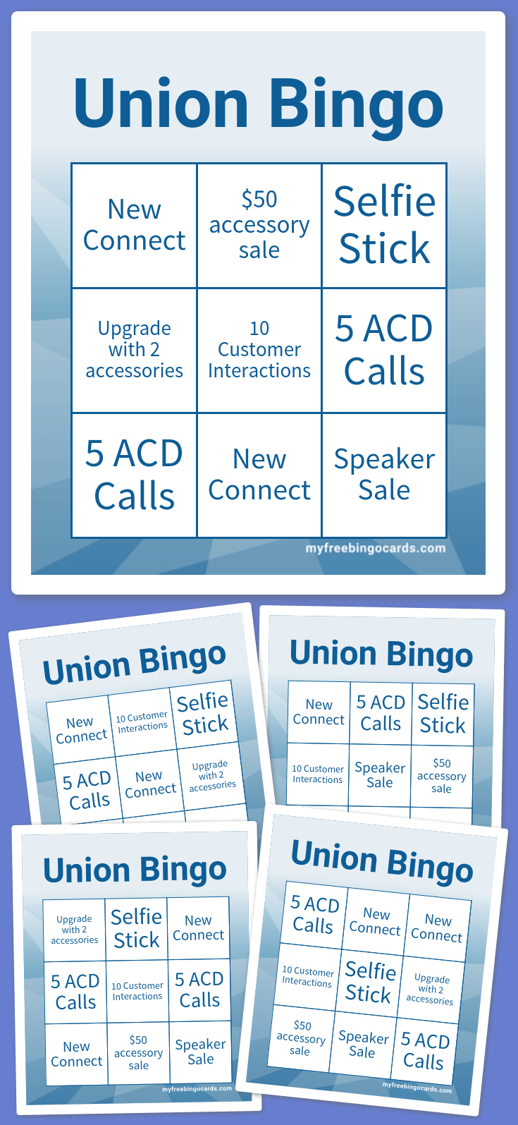Virtual Union Bingo
