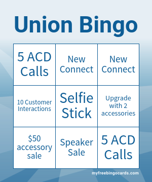 Print 100+ Union Bingo Cards