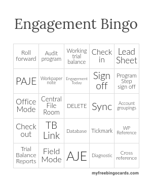 Engagement Bingo
