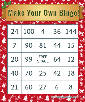 Make Your Own Bingo!