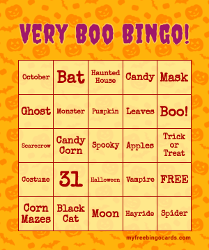 Very Boo Bingo!