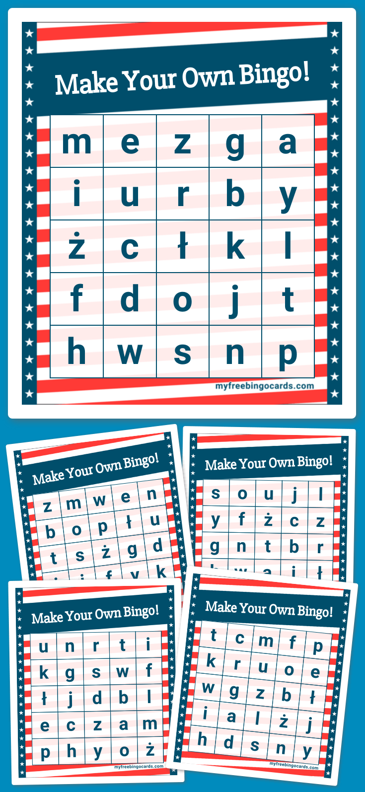 Virtual Make Your Own Bingo!