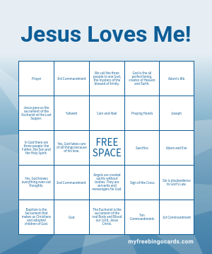 Jesus Loves Me! Bingo