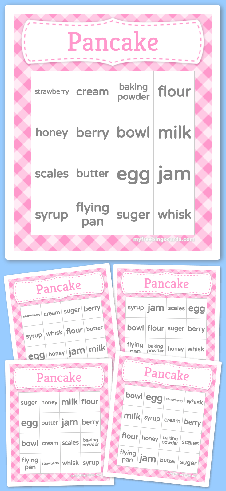 Virtual Pancake Bingo