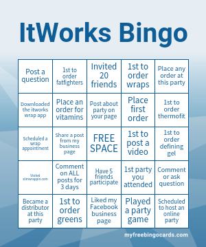 ItWorks Bingo