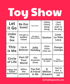 Toy Show Bingo