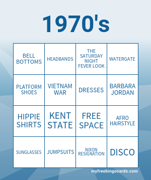 1970's bingo