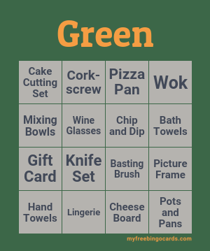 Print 100+ Green Bingo Cards