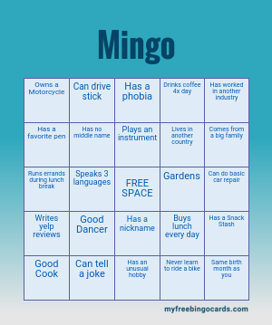 Mingo Bingo