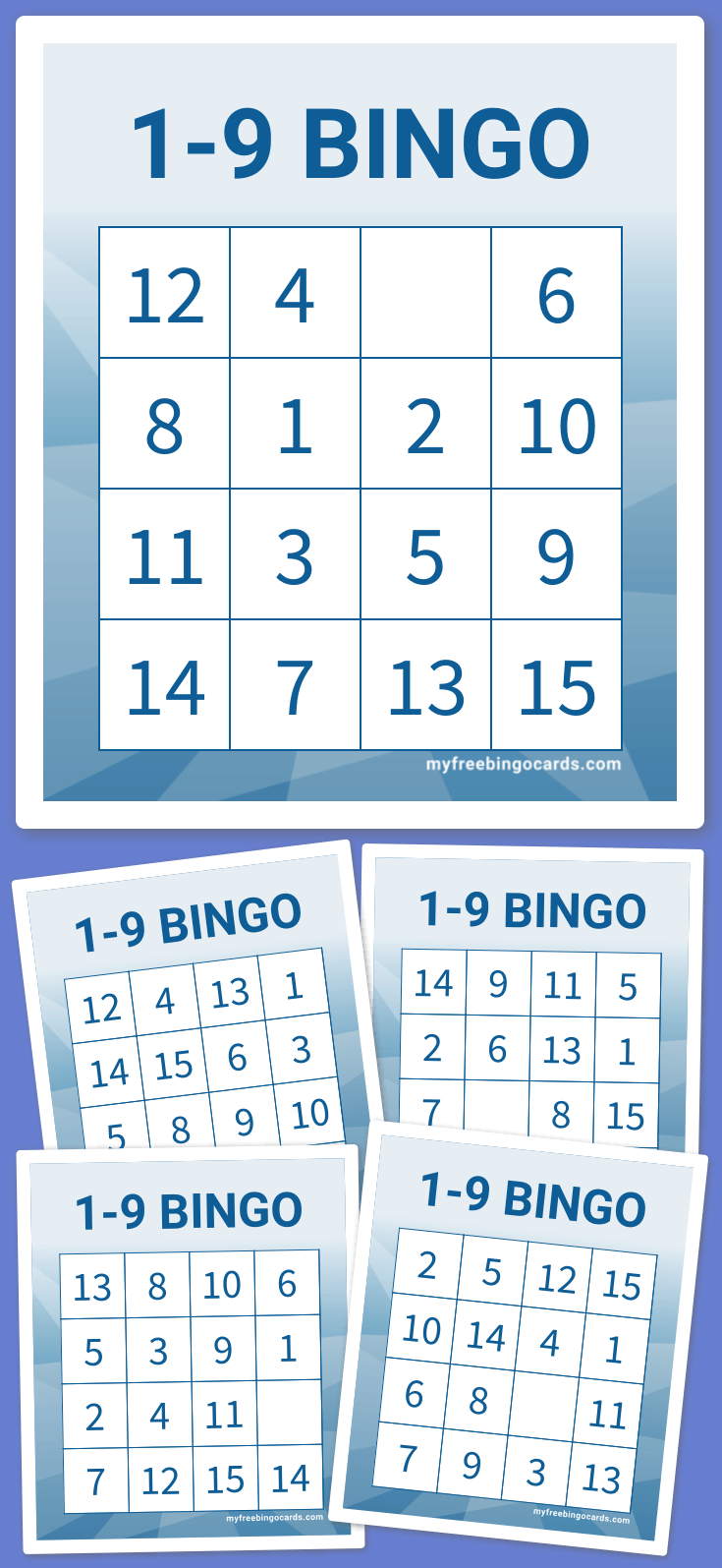 Virtual 1-9 BINGO