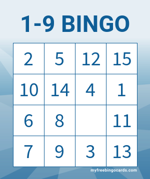 1-9 BINGO