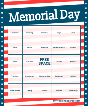 Memorial Day Bingo