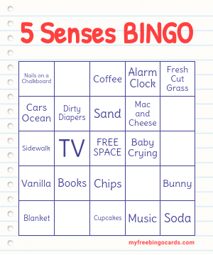 5 Senses BINGO