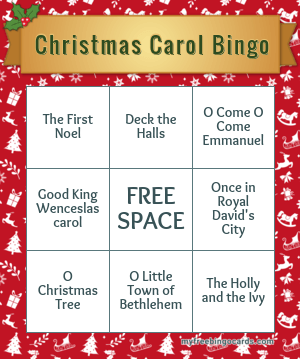Christmas Carol Bingo