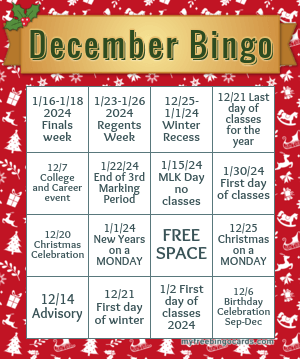 December Bingo