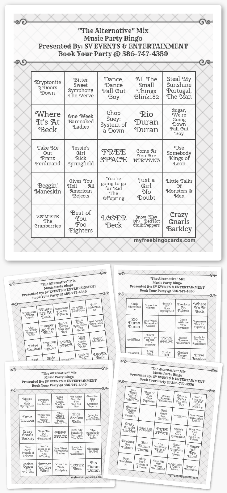 Virtual "The Alternative" Mix Music Party Bin…