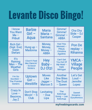 Levante Disco Bingo!