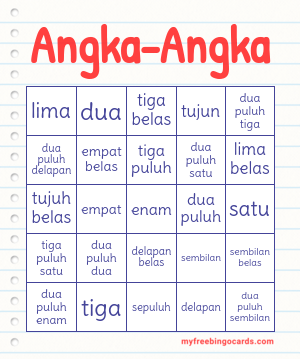 Angka-Angka Bingo
