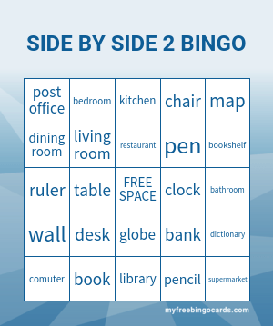 SIDE BY SIDE 2 BINGO