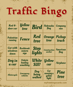 Traffic Bingo