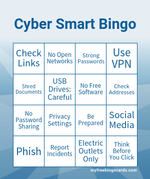 Cyber Smart Bingo