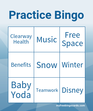 Practice Bingo