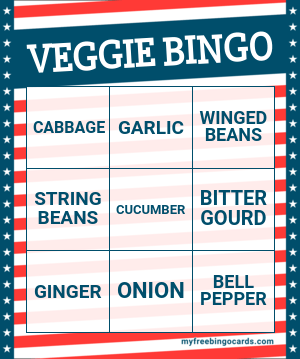 VEGGIE BINGO