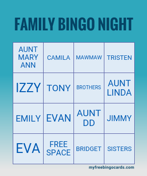 FAMILY BINGO NIGHT