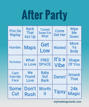 After Party Bingo