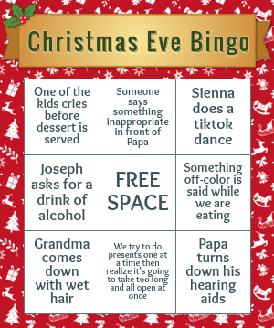 Christmas Eve Bingo
