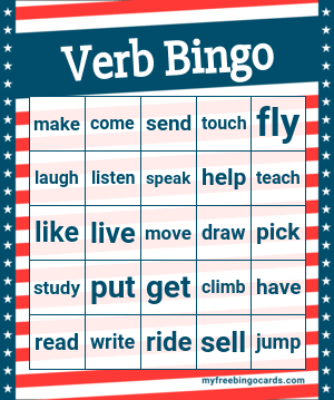 Verb Bingo