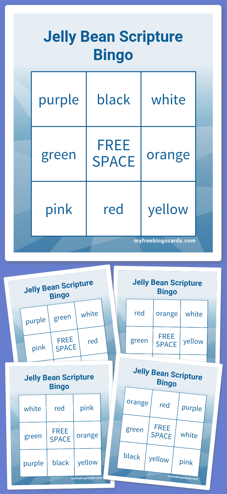 Virtual Jelly Bean Scripture Bingo