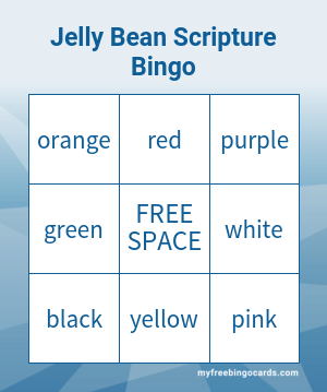Jelly Bean Scripture Bingo