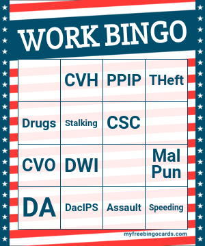 WORK BINGO