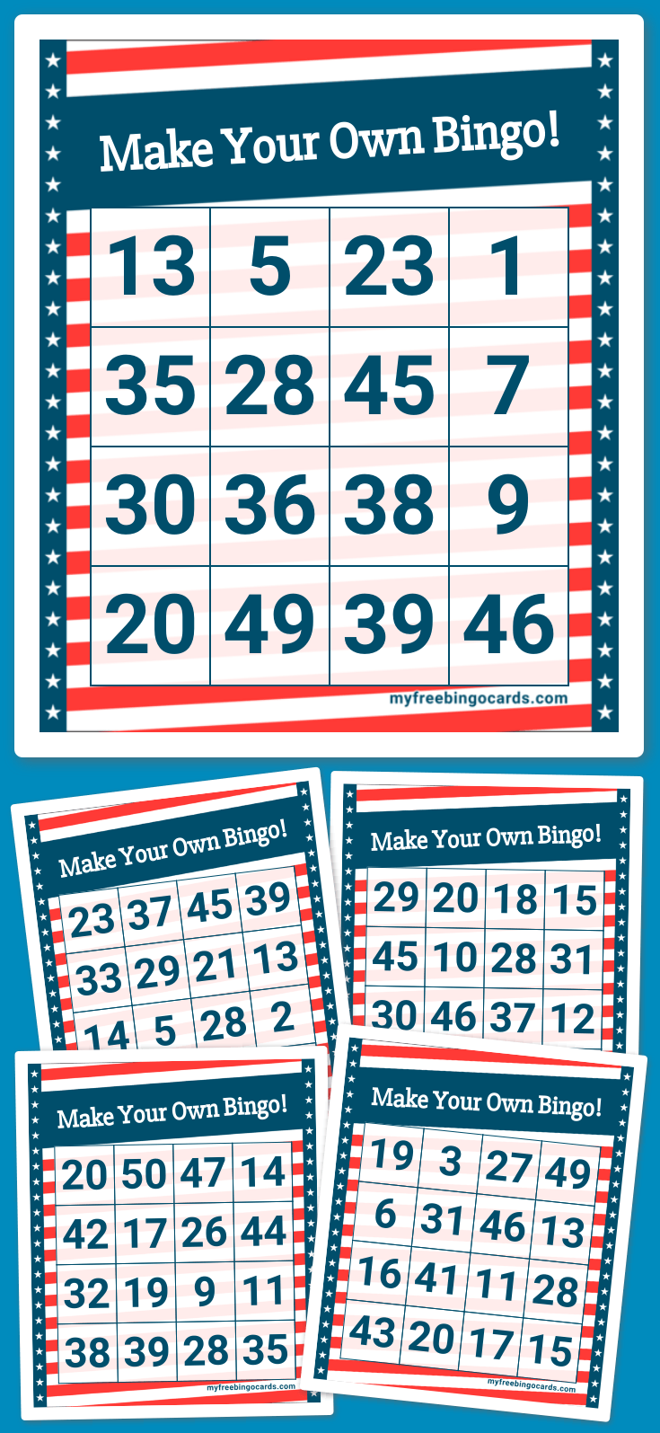 Virtual Make Your Own Bingo!