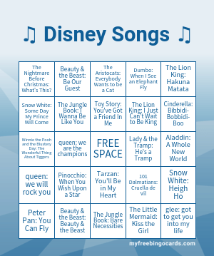 Disney Songs ♫ Bingo