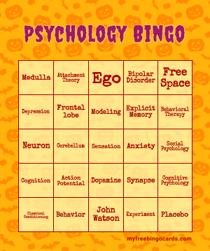 Psychology Bingo