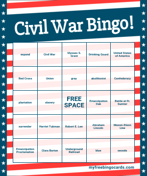 Civil War Bingo!