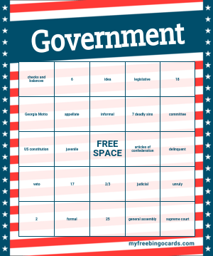 Government Bingo