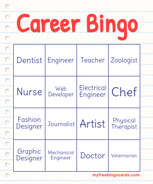 Career Bingo