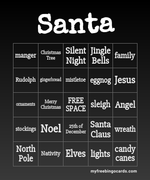 Santa Bingo