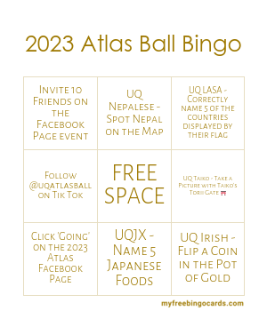 2023 Atlas Ball Bingo